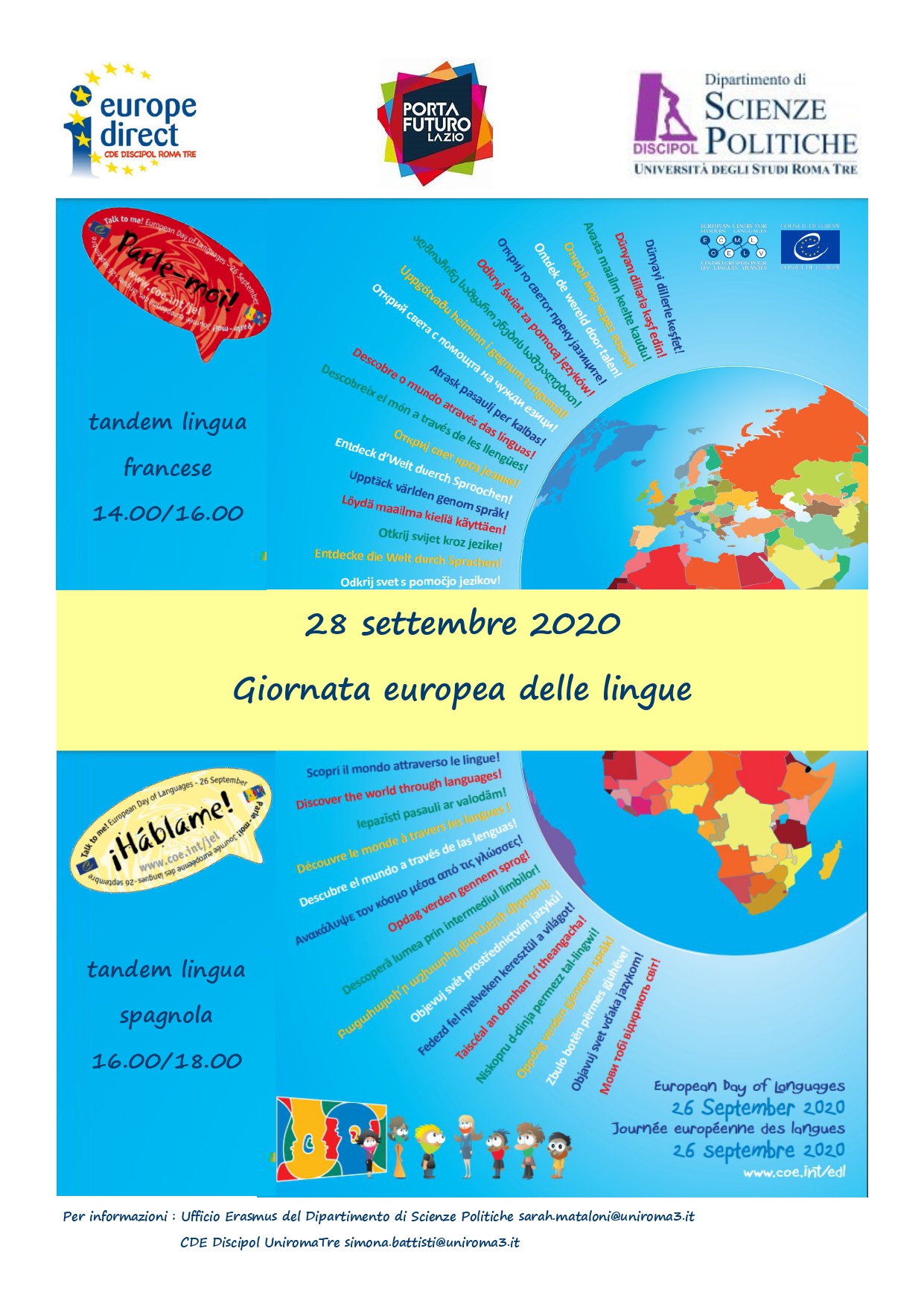 Tandem linguistici - Università Roma Tre