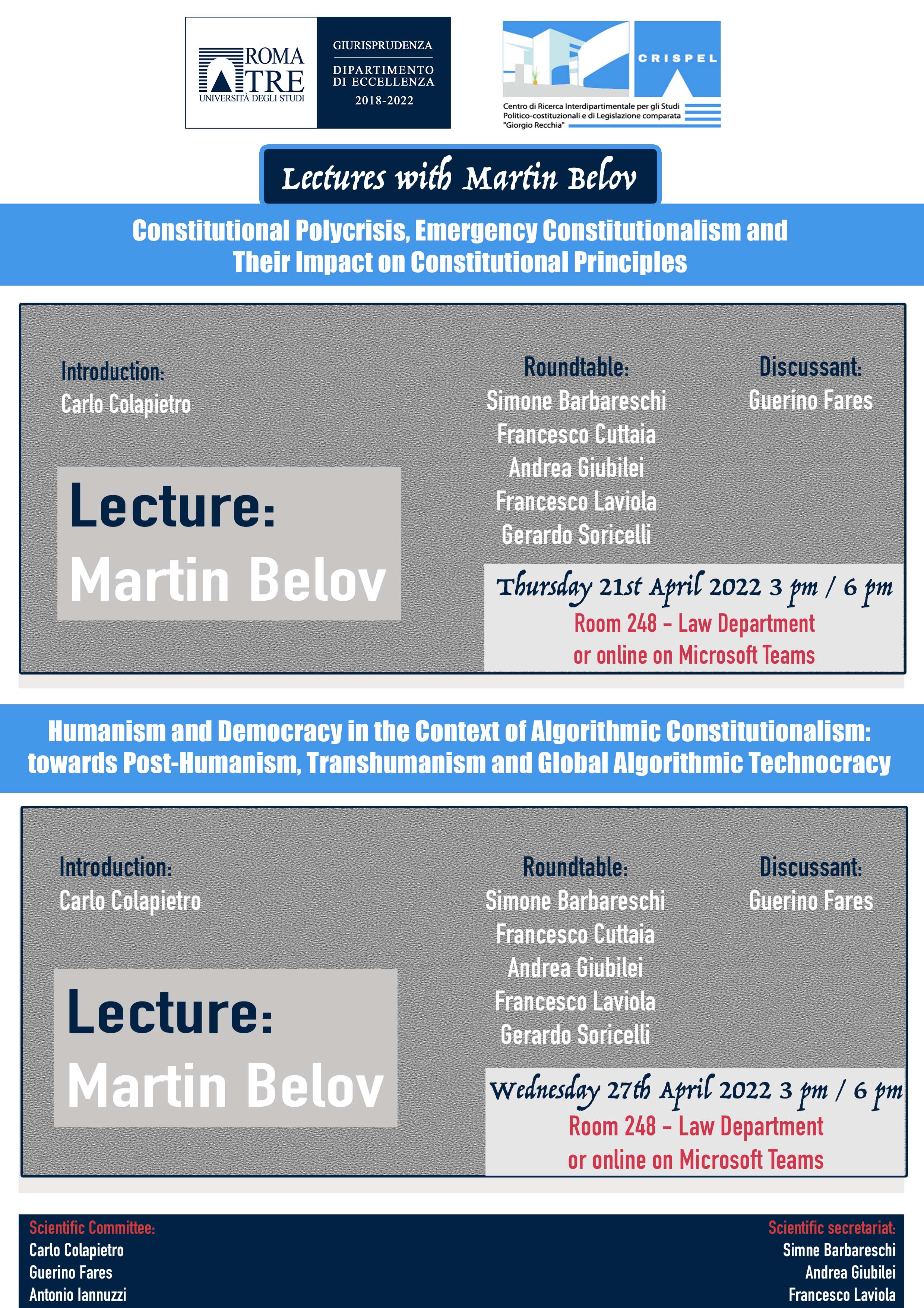Lectures with M. Belov "Constitutional Polycrisis, Emergency ...