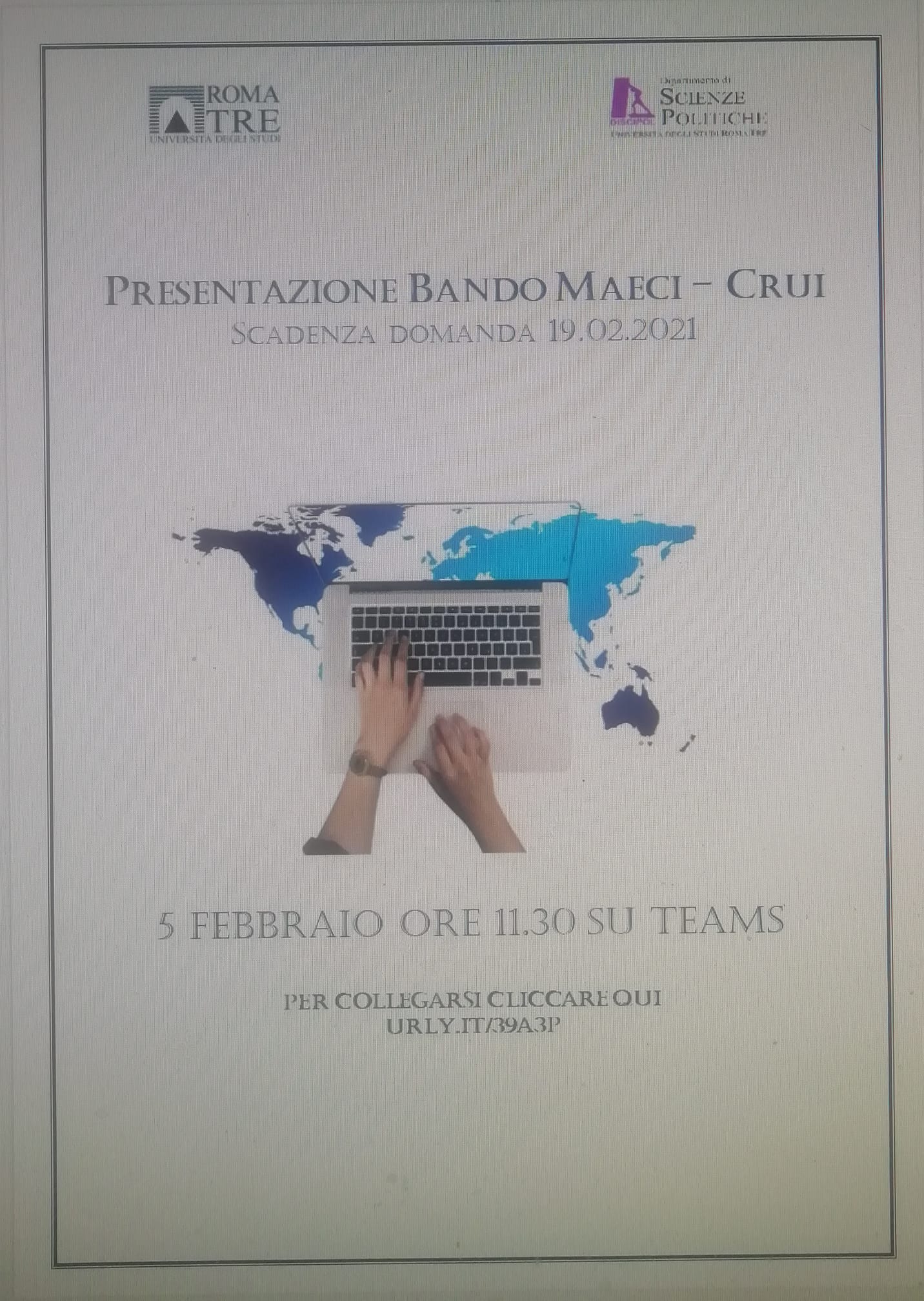 Presentazione Bando Maeci Crui 2021 - Portale dello Studente